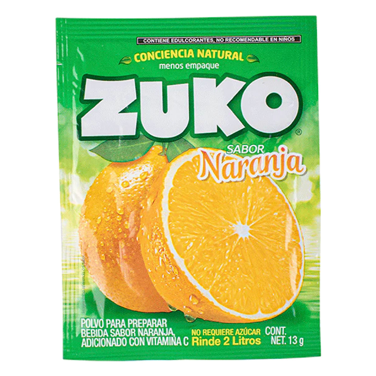 Básicos en Alimentos|Bebida En Polvo Zuko Naranja 13 GRS