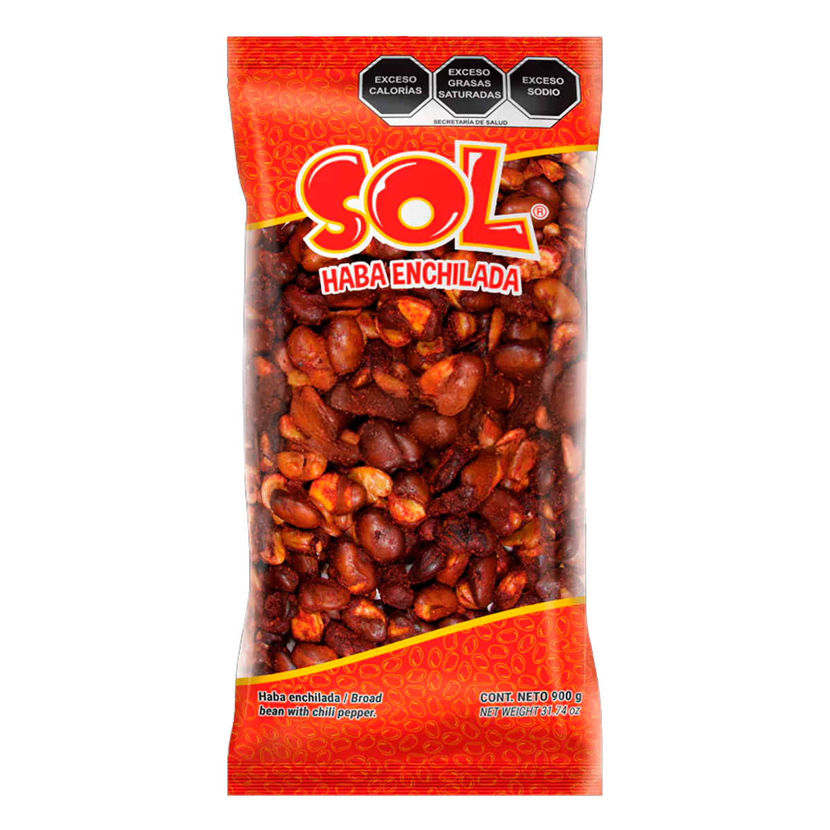 Básicos en Alimentos|BOTANA SOL HABA ENCHILADA 900 GRS